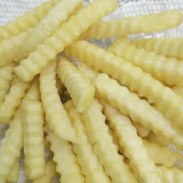 Crinkle French Fries | Frozen Potatoes Prepared for Quick Frying